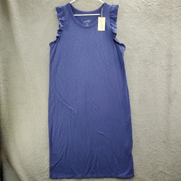 Universal Thread | Dresses | Universal Thread Dress Blue Xxl Ruffle ...